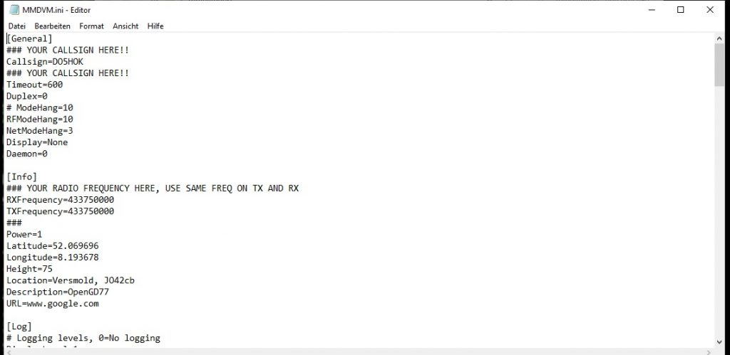 Radioddity GD77 (OpenGD77) als Hotspot am Windows Rechner mit MMDVMhost ...