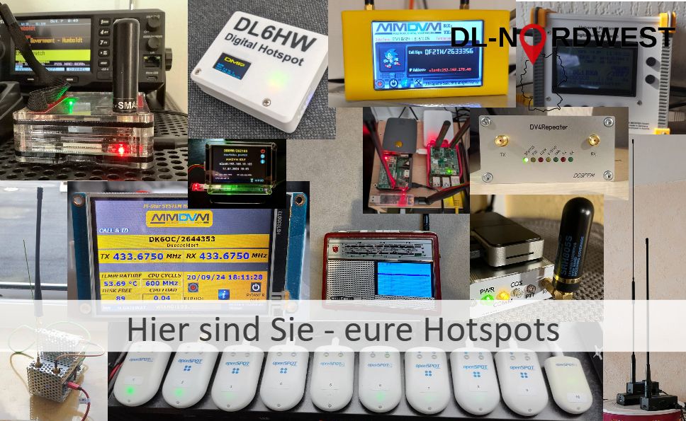 Übersicht digitaler Hotspots mit integriertem TRX – DL-NORDWEST 2.0