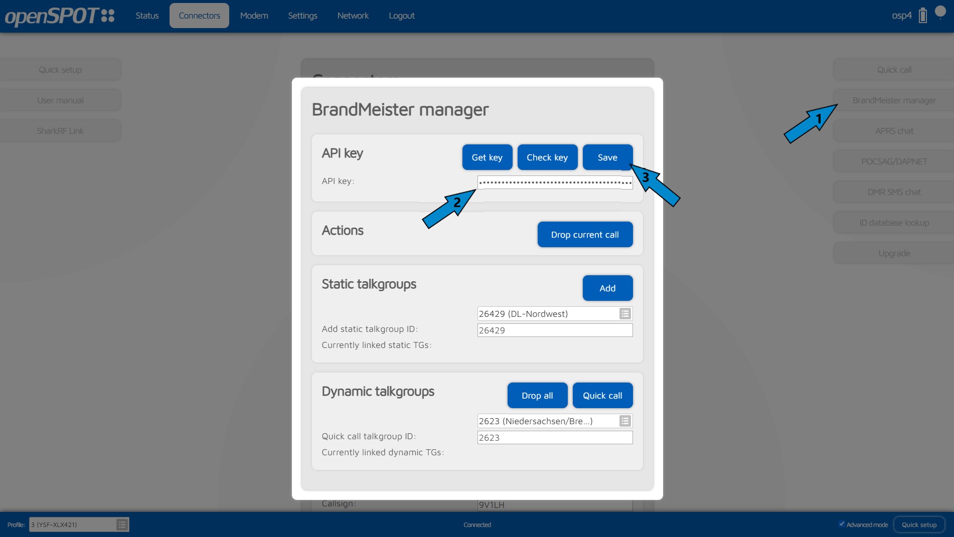 Wichtige Zugangsdaten für den Funkbetrieb in DMR – DL-NORDWEST 2.0