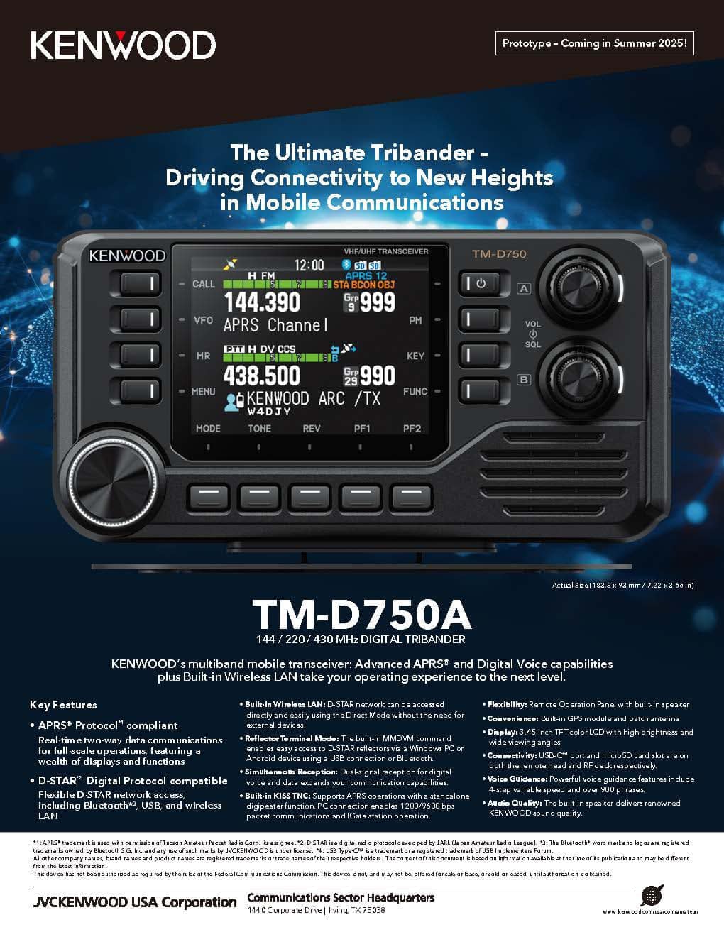 Kenwood TM-D750 - Update 2025 - DL-NORDWEST 2.0