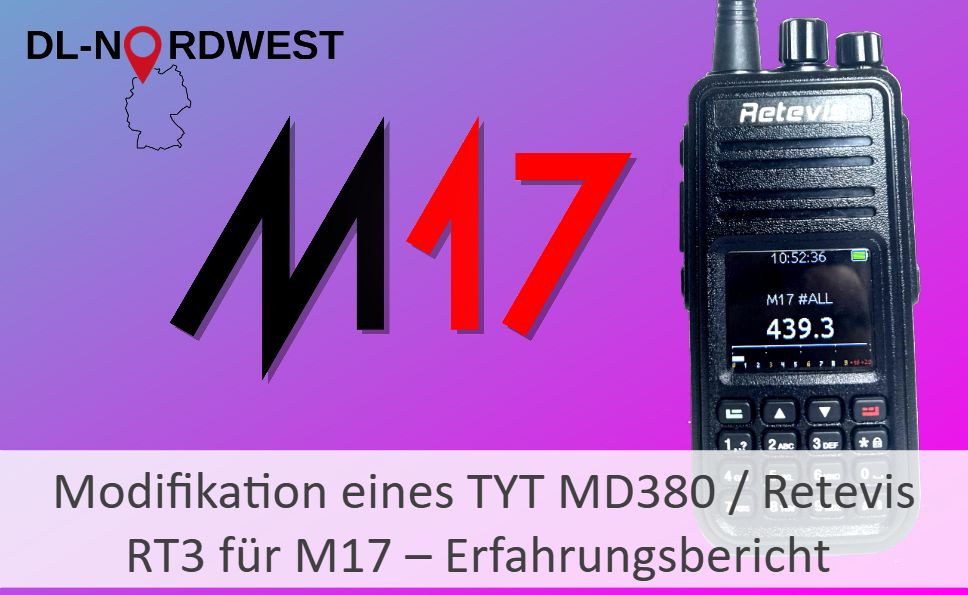Modifikation eines TYT MD380 / Retevis RT3 für M17 – Erfahrungsbericht ...