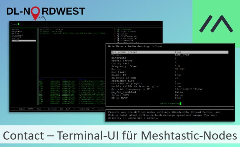 Meshtastic UI – Mesh-Kommunikation ohne Smartphone – DL-NORDWEST 2.0