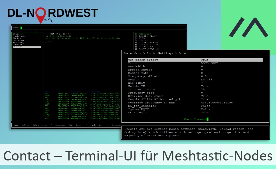 Contact – Terminal-UI für Meshtastic-Nodes – DL-NORDWEST 2.0